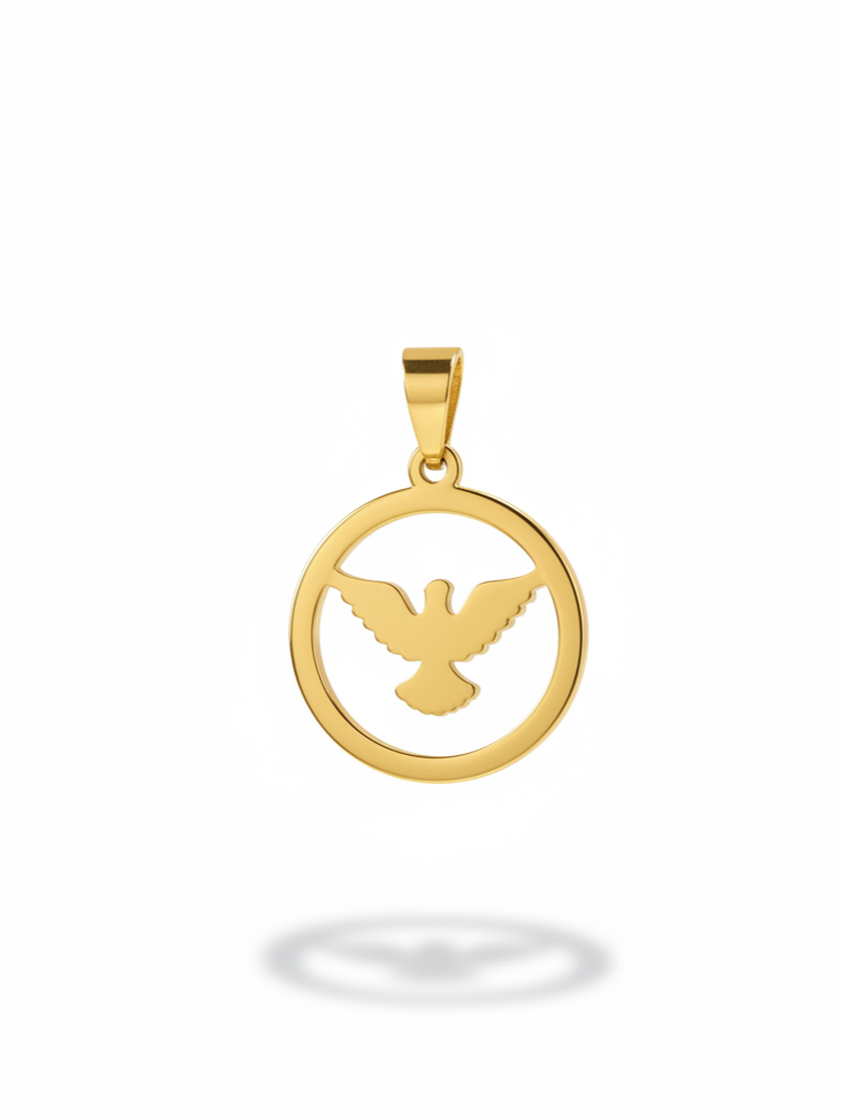 Aero Pendant – Gold Edition with Round Chain for Men | VELTIN